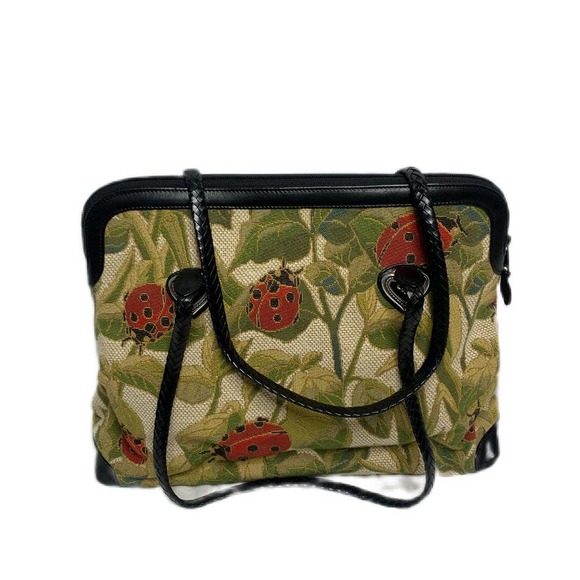 Brighton | Bags | Brighton Ladybug Tapestry Purse Leather And Silver ...